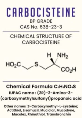 Carbocisteine Powder Manufacturer Exporter Supplier from Kanchipuram India