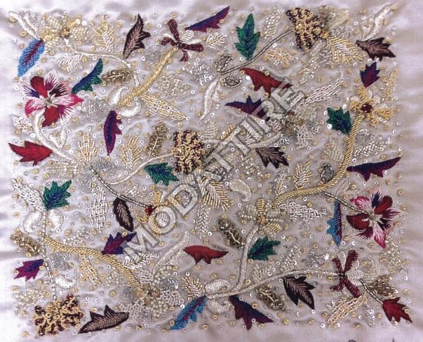 Zardozi Embroidery Fabric Manufacturer Supplier in Gurgaon India