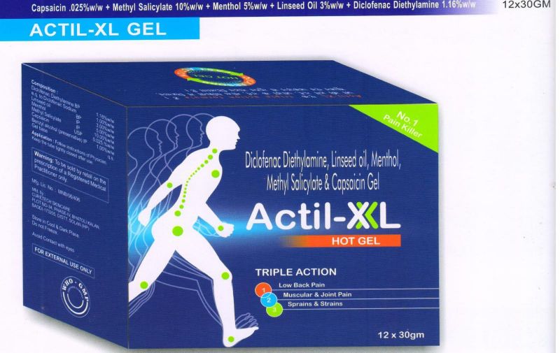 ACTIL XL HOT GEL 30GM Exporter,ACTIL XL HOT GEL 30GM Supplier from ...