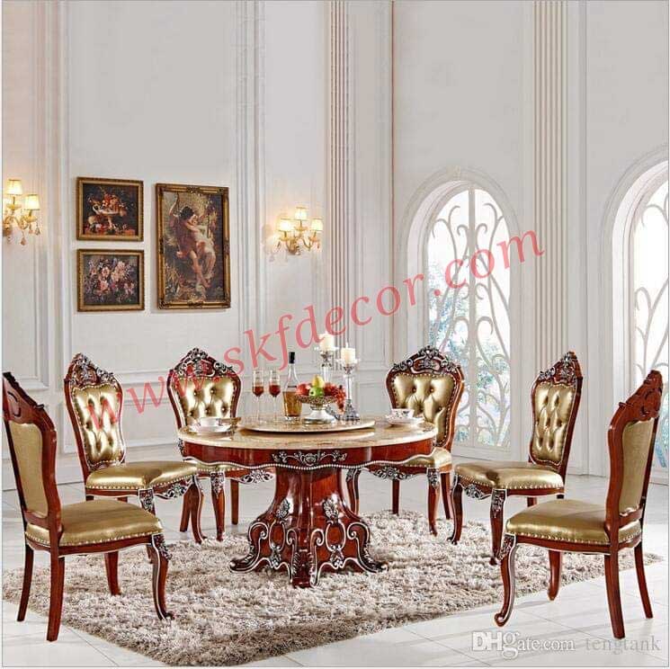 Round Modern Dining Table Set Manufacturer Supplier in Delhi India