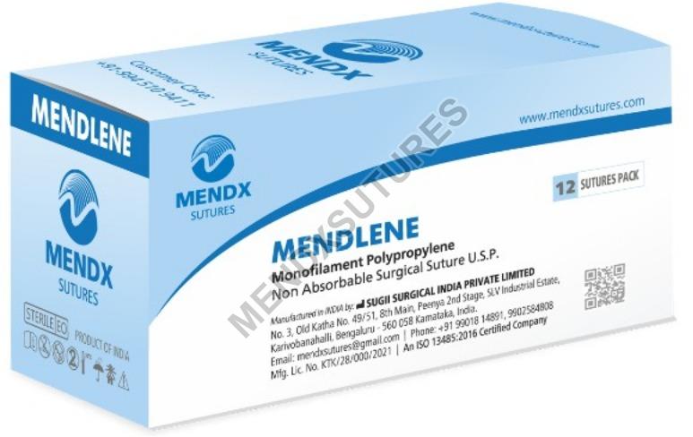 MENDLENE Monofilament Polypropylene Non Absorbable Surgical Sutures ...