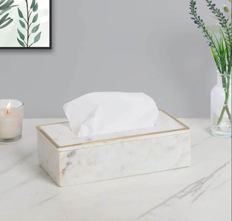 Marble Inlay Work Tissue Box - Manufacturer Exporter Supplier from ...
