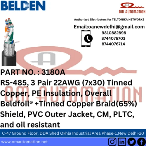 3108A Belden 22 AWG 3 Pair Shield EIA Industrial RS-485 Exporter ...