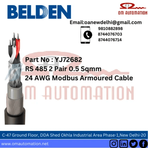 BELDEN YJ72682RS 485 2 PAIR 0.5 SQMM ARMOURED MODBUS CABLE Exporter ...