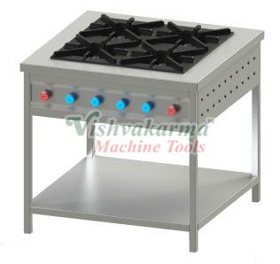 4 Burner Indian Cooking Range