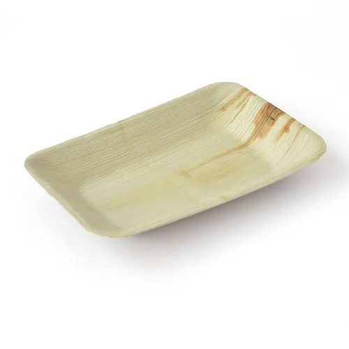 8x5 Inch Rectangular Areca Palm Leaf Plate Exporter Supplier from ...