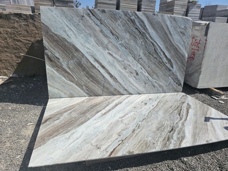 20mm White Fantasy Brown Marble Slab Manufacturer, Supplier from Ajmer