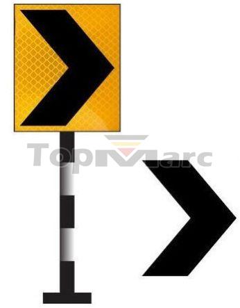 Retro Reflective Chevron Sign Board Exporter, Supplier from Lucknow